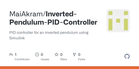 GitHub MaiAkram Inverted Pendulum PID Controller PID Controller For