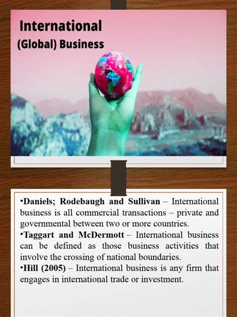 International Business Chapter 1 Notes Kslu Pdf Marketing Economies
