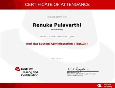 Redhat Redhat Redhatlinux Systemadministration Certified Technology Redhattraining