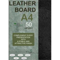 Blue Leather Board A4 Leather Board Blue Treeline Leather Board