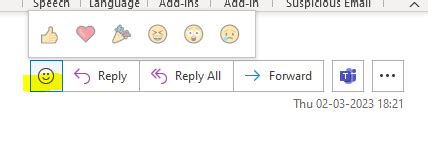 That Email Could Be Just A Reaction Avoid Email Junk Through Outlook Reactions AN IT