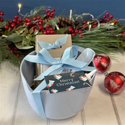 Christmas Baking Mix T Set With Blue Bowl And Spoon By Katie Bakes