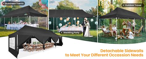 Cobizi 10x30 Pop Up Canopy With 8 Removable Sidewalls