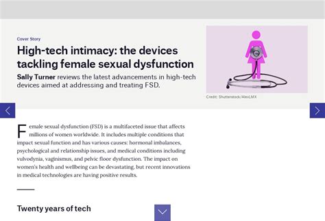 High Tech Intimacy The Devices Tackling Female Sexual Dysfunction Medical Technology Issue