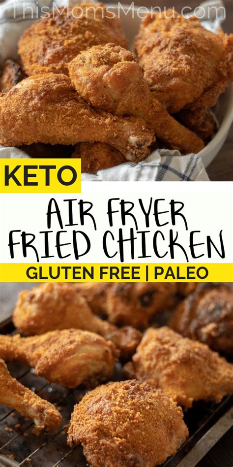 Air Fryer Keto Fried Chicken Paleo Gluten Free This Moms Menu