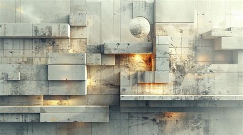 Premium Photo Illuminated Concrete Structure