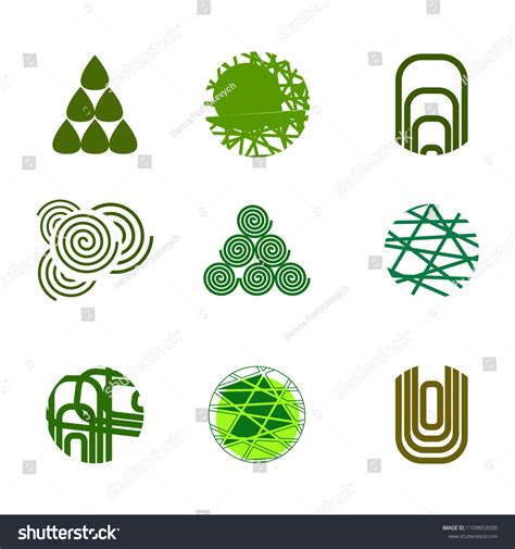 Trees Top View Architecture Landscape Design Stock Vector Royalty Free