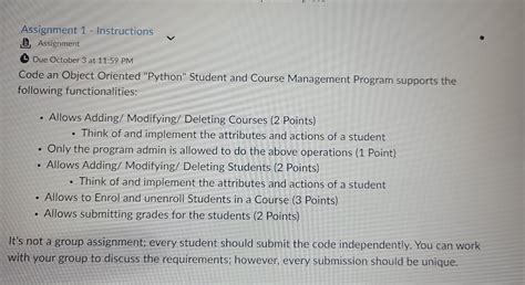 Solved Assignment 1 Instructions 북 Assignment 4 Due