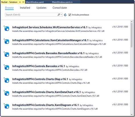 Feature Spotlight Infragistics WPF NuGet Packages Brian Lagunas