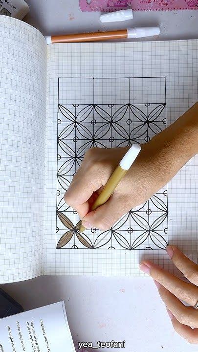 Drawing Simple Batik Pattern Drawing Art Creative Diy Batik