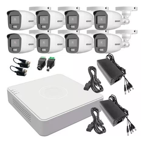 Epcom Kit Cctv 8 Cámaras 2 Mp Color Vu Micrófono Transceptor Envío gratis