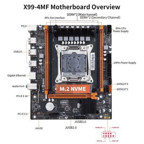 X99 Motherboard Set Lga 2011 3 Kit With Xeon 2680v3 Cpu 16gb 2 8g