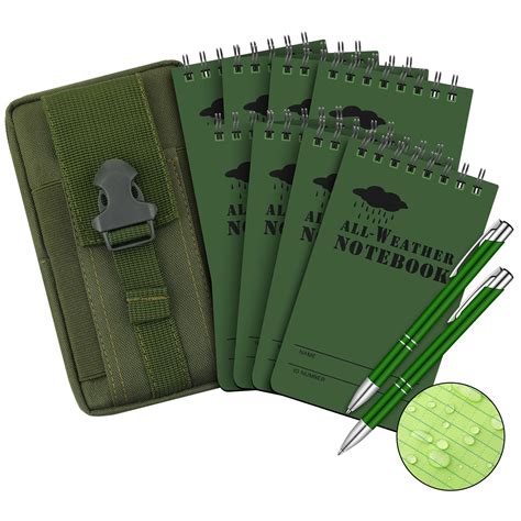 Eaasty Waterproof Notebook And Pen Set 3 X 5 Inch Pocket
