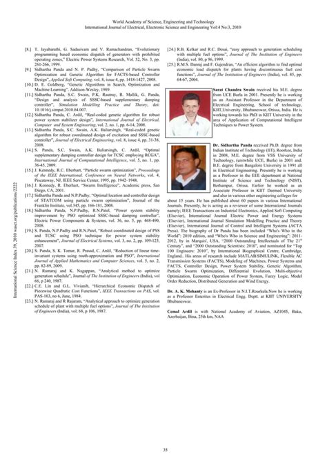 Application Of Computational Intelligence Techniques For Economic Load Dispatch Pdf