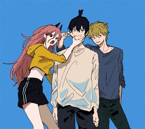 Power Denji And Hayakawa Aki Chainsaw Man Drawn By Shinamoku Danbooru