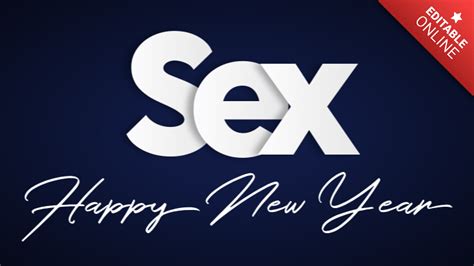 Sex Happy New Year 2025 Text Effect Generator