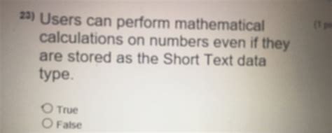 Solved 23 Users Can Perform Mathematical Calculations On