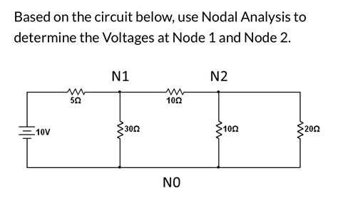 Solved Based On The Circuit Below Use Nodal Analysis To Chegg Com
