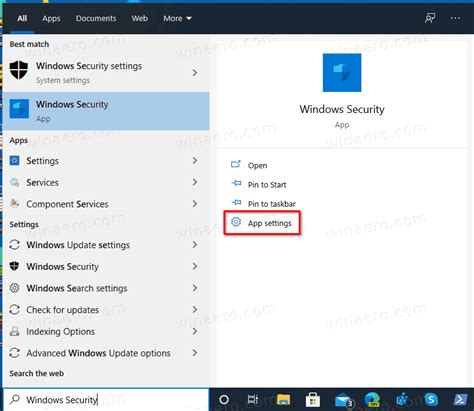 Reset Windows Security App In Windows