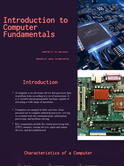 Introduction To Computer Fundamentals Pdf Computer Data Storage