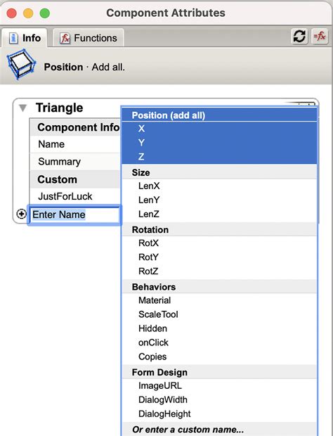 Component Attributes Add Attribute Fails Add All Dynamic