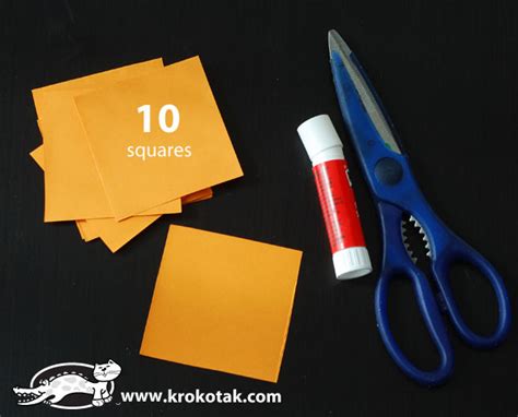 крокотак Есенни листа от хартия