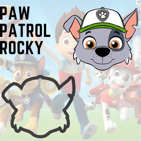 Stl File Paw Patrol Rocky Cookie Cutter・3d Printable Design To Download