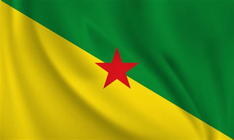 바람에 날리는 프랑스령 기아나의 국기를 흔들고 있다 전체 페이지 비행 깃발 0명에 대한 스톡 벡터 아트 및 기타 이미지 0명 3차원 형태 가득 찬 Istock