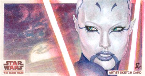 Asajj Ventress Sketch Card By Dbergren On Deviantart