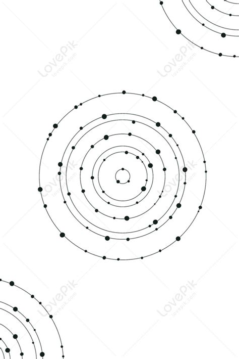 단순한 라인 기술 배경 이미지 Hd 동심원 세트 비즈니스 배경 사진 무료 다운로드 Lovepik