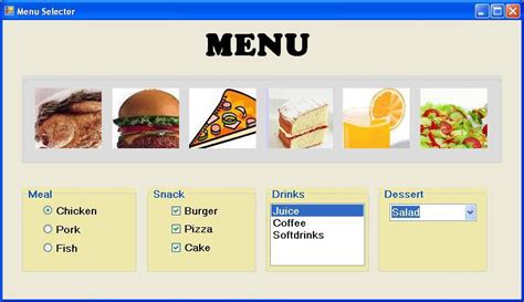 Visual Basic Tips And Tricks Menu Selector