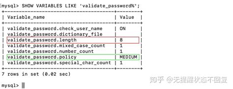 Mysql 80 解决：error 1819 密码策略修改 知乎