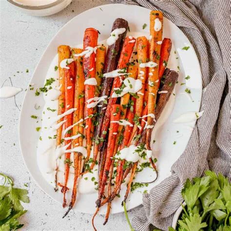Roasted Rainbow Carrots With Honey And Thyme What Molly Made