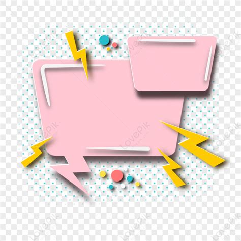 종이 일러스트 컷 스타일 팝 대화 거품타일러대화 상자 Png 일러스트 무료 다운로드 Lovepik