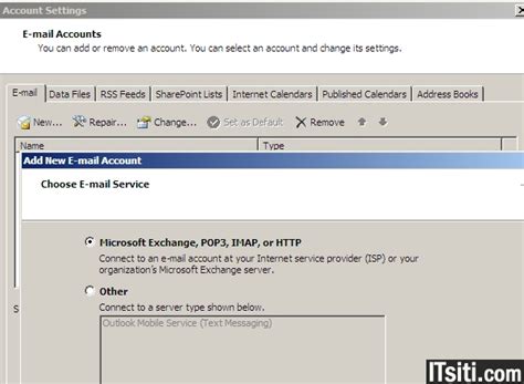 Configure Domain Hosting Email Using Outlook 2007