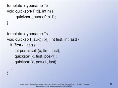 Sorting Chapter 13 Nyhoff Adts Data Structures And Problem Solving With C Second Edition