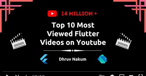 Top 10 Most Viewed Flutter Videos On Youtube