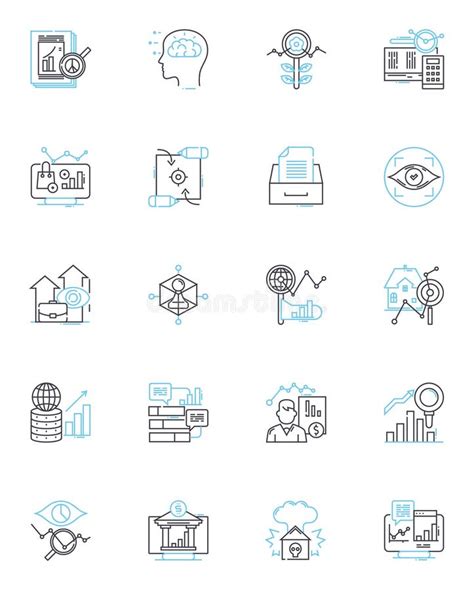 Data Interpretation Linear Icons Set Analysis Inference Conclusion