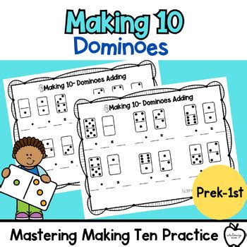 Dominoes Adding And Subtracting To 10 Worksheets Printable Dominoes