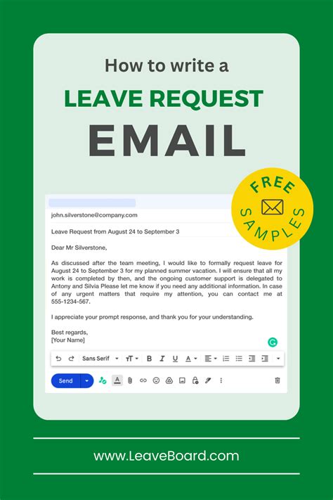Formal Request Email