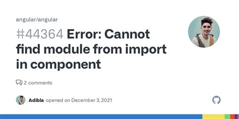 Error Cannot Find Module From Import In Component Issue Angular Angular GitHub