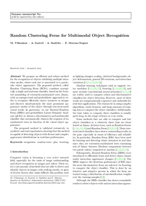 pdf random clustering ferns for multimodal object recognition