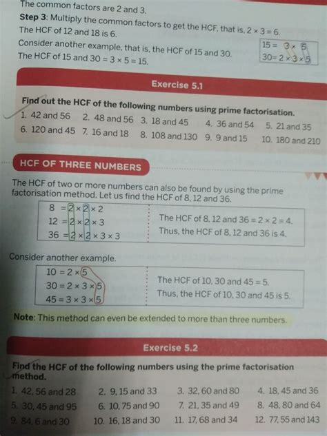 Finding H C F Using Prime Factorisation Maths Assignment Teachmint