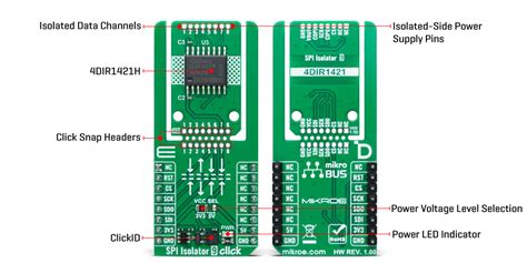 Spi Isolator 9 Click For Isolated Spi Data Mikroe 6430