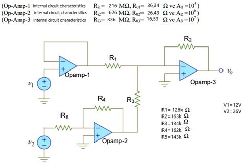 Solved Current Through Each Resistor In A Circuit Consisting Of Non Ideal Opamps Shown Below