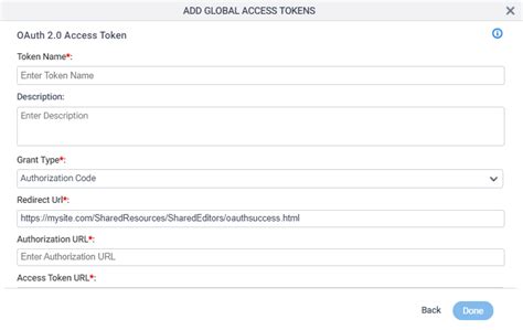 Access Token For Oauth 20