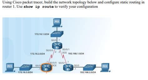 Solved Using Cisco Packet Tracer Build The Network Topology Chegg