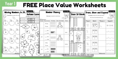 Free Place Value Worksheets Year 1 The Mum Educates Worksheets Library