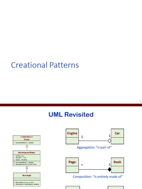 1 Creational Design Patterns Pdf Class Computer Programming Systems Engineering