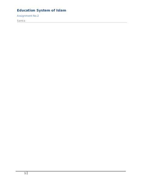 Doc Islamic Assignment